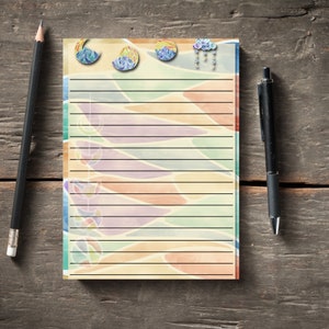 Celestial/ 5x7 Notepad/ Writing Pads/ Writing Stationery/ Graph/ Notes ...
