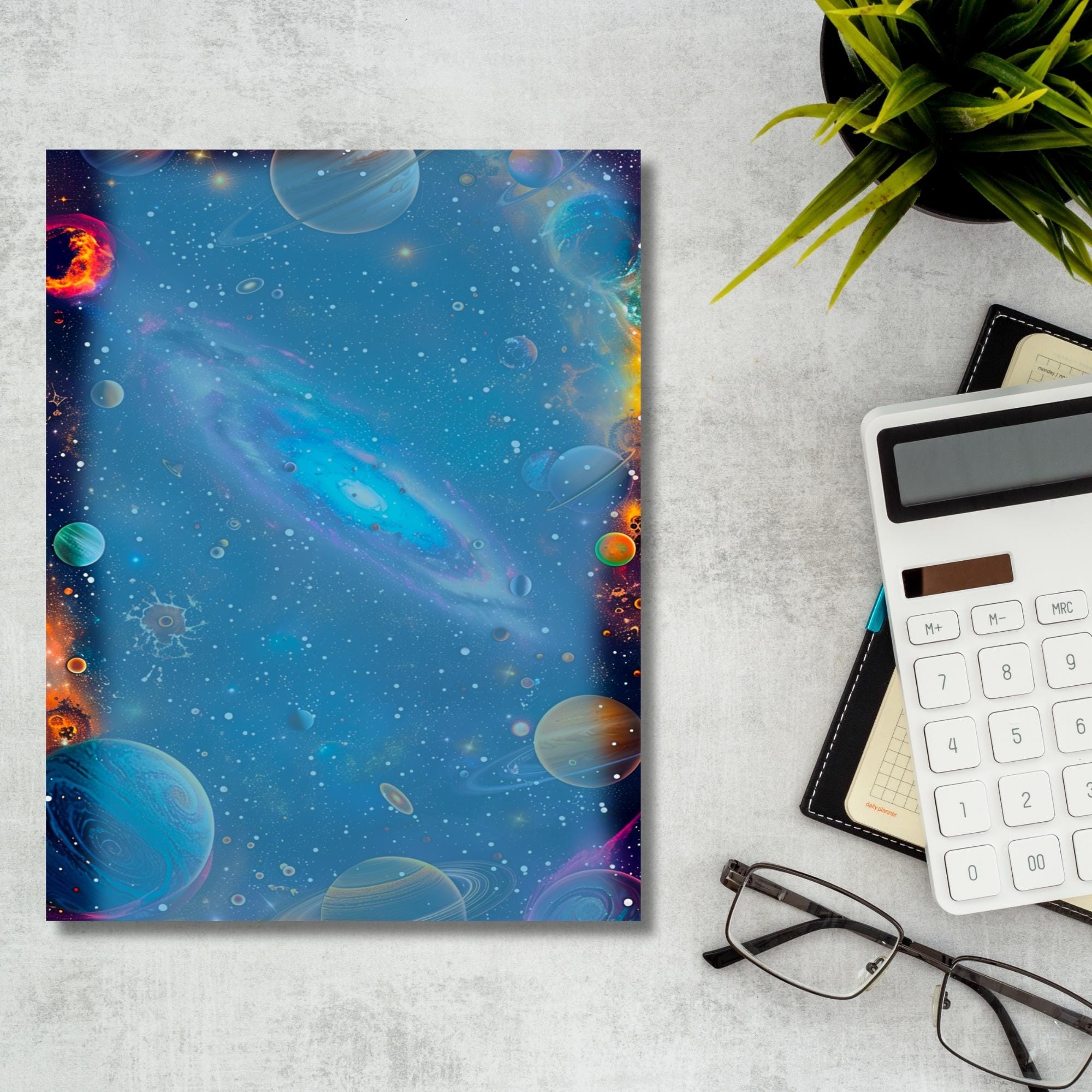 Celestial, Space, Printable Stationery, Printable Writing Paper, Letter ...