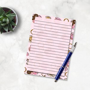 Coffee Theme/ 5x7 Notepad/ Writing Pads/ Writing Stationery/ Graph ...