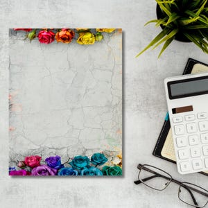 Rainbow, Roses, Printable Stationery, Printable Writing Paper, Letter ...