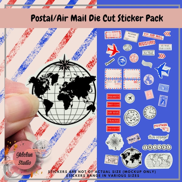 Air Mail Stickers - Etsy