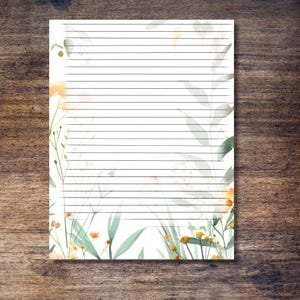 Garden, Flowers, Printable Stationery, Printable Writing Paper, Letter ...
