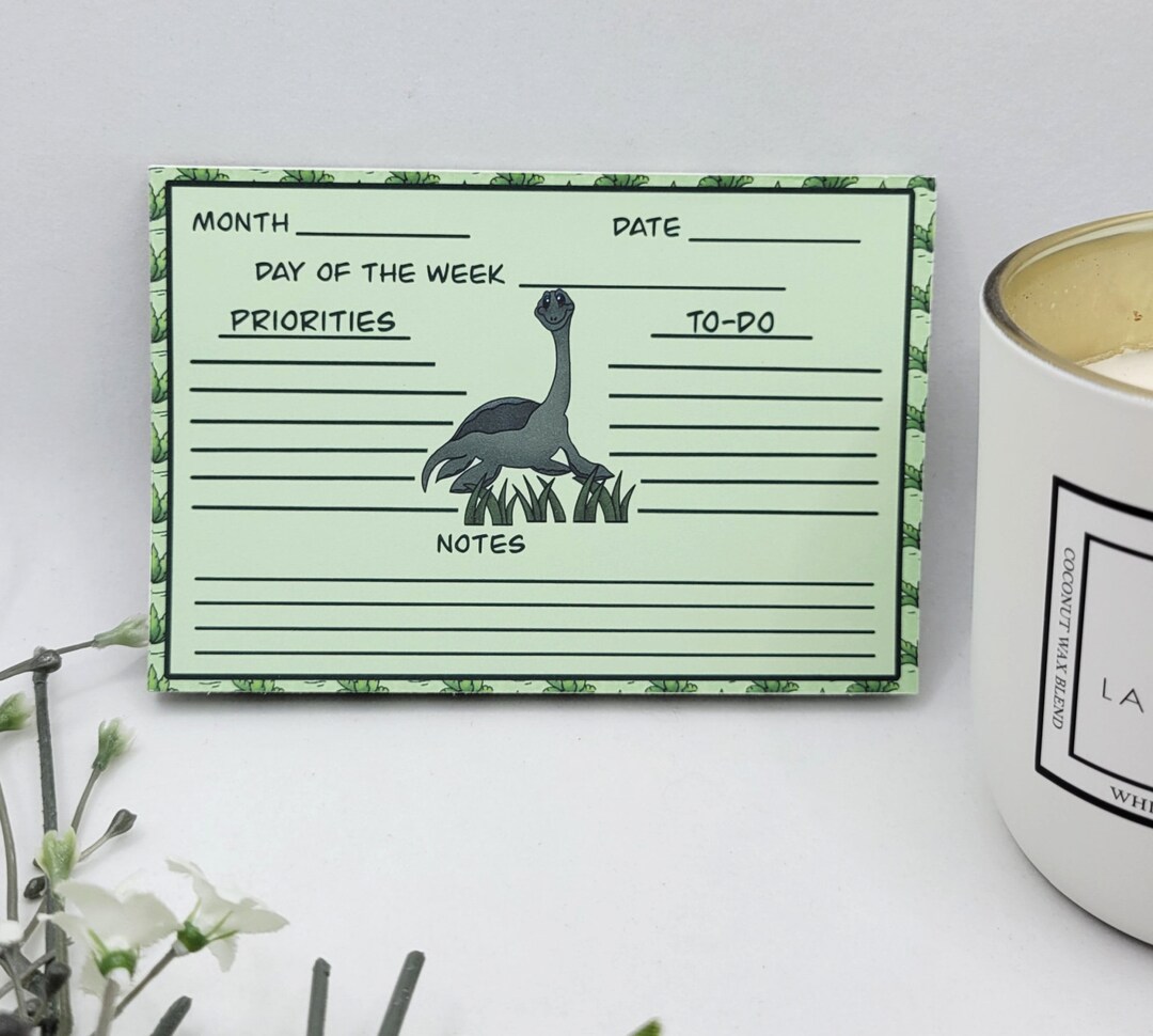 Dinosaur Daily To-do, Kid Like Stationery, Blank Notepad, Memo Pad ...