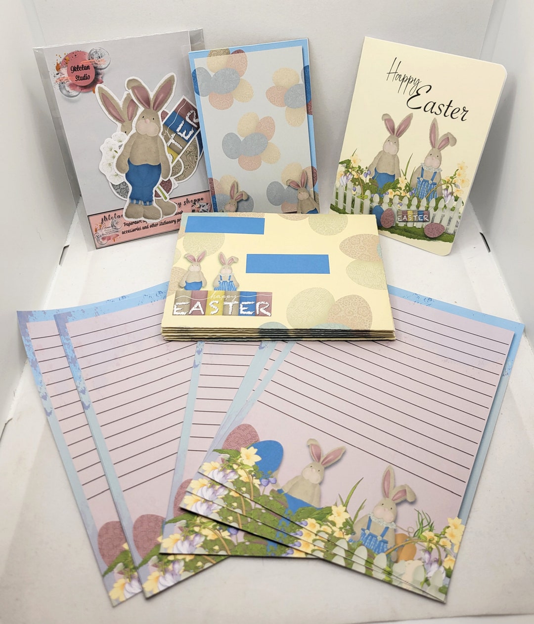 Easter Letter Writing Set, Bunny Stationery Paper, Lined Stationery ...
