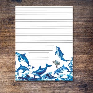 Ocean, Nautical, Printable Stationery, Printable Writing Paper, Letter ...