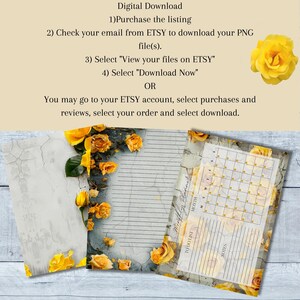 Yellow Roses, Printable Stationery, Printable Writing Paper, Letter ...