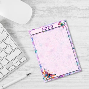 Dragonflies/ 5x7 Notepad/ Writing Pads/ Writing Stationery/ Blank ...