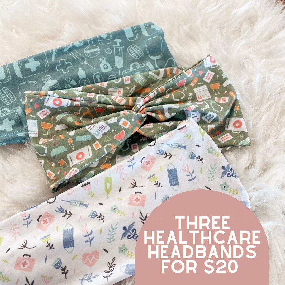 Healthcare Headband Bundle - 3 for 20! Nurse Headbands! - Etsy
