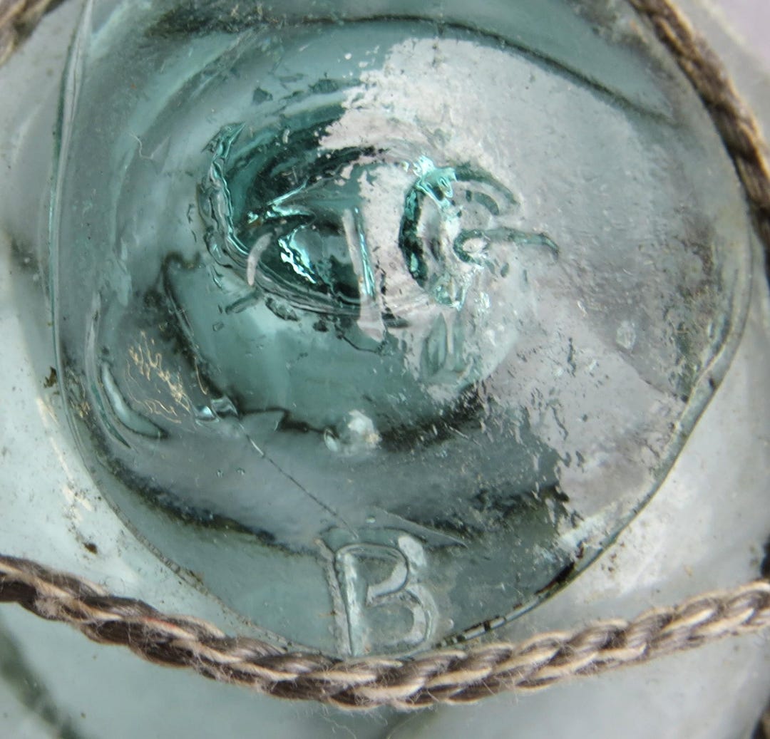 Japanese Blown Glass Float 2" Aquamarine WP Maker's Mark #139 DGB ...