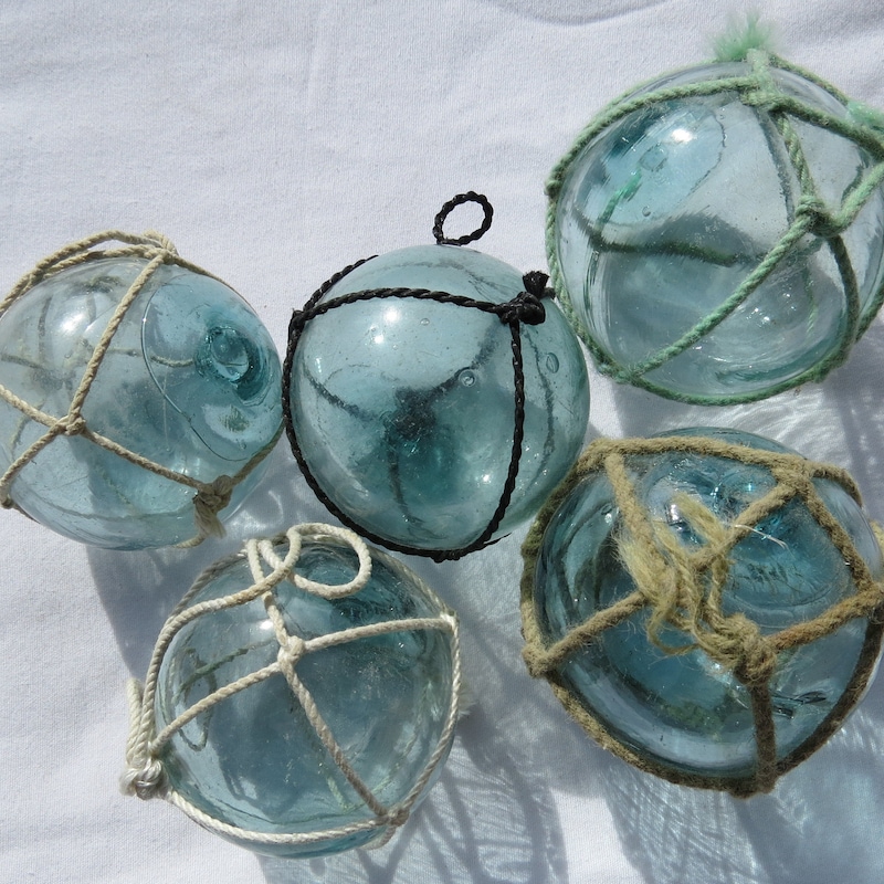 Antique Glass Float Green - Etsy