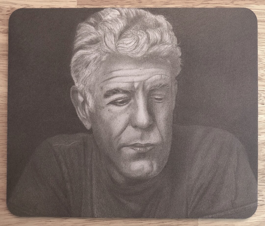 Anthony Bourdain Fanart Mousepad - Etsy