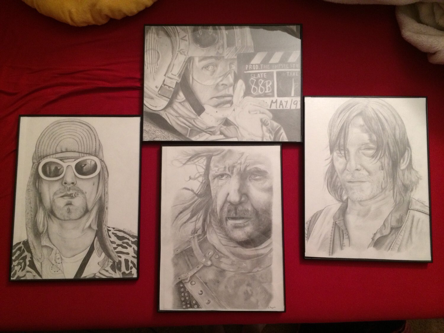 Original Drawing Kurt Cobain 9x12 - Etsy