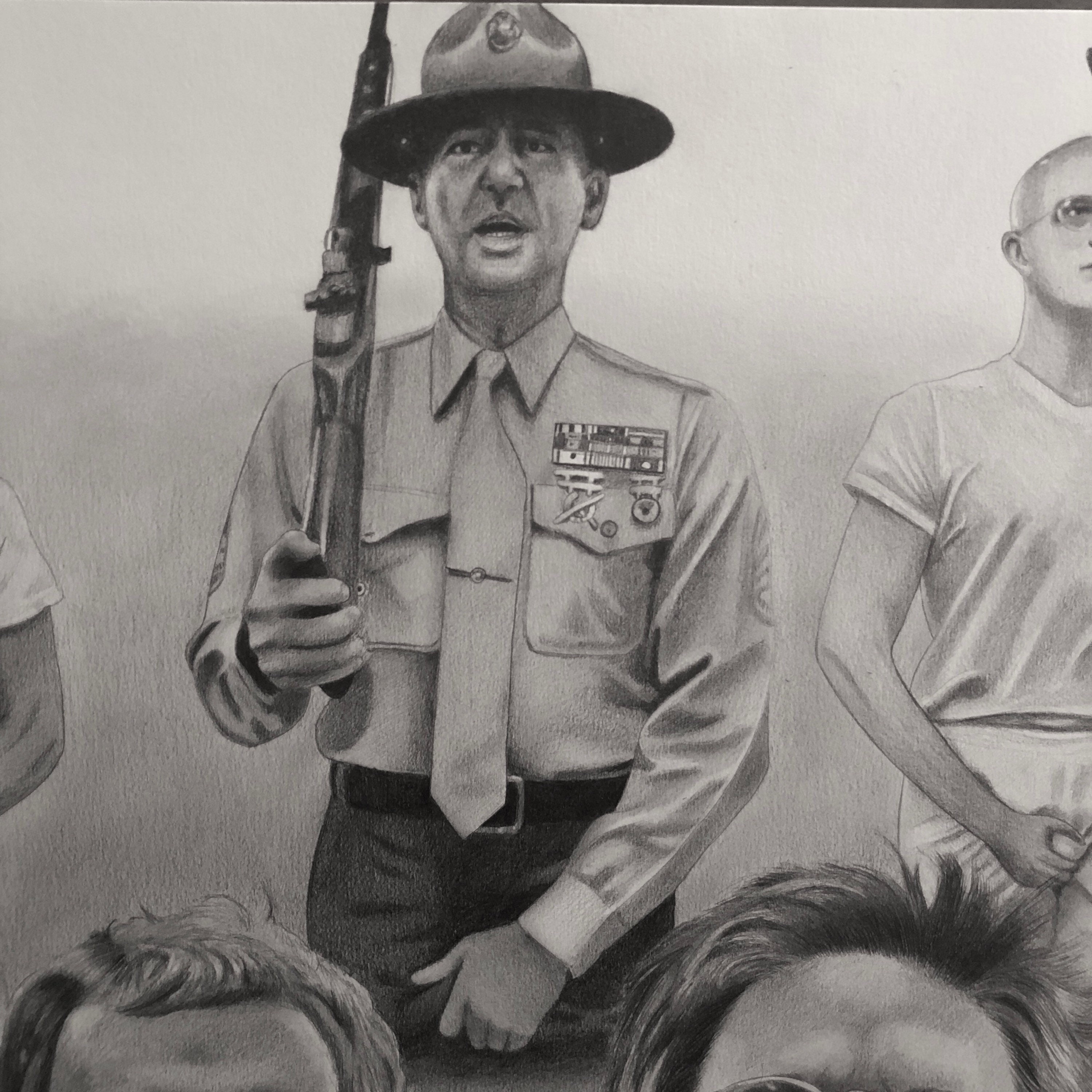 Large Original Drawing Full Metal Jacket 18x24 - Etsy