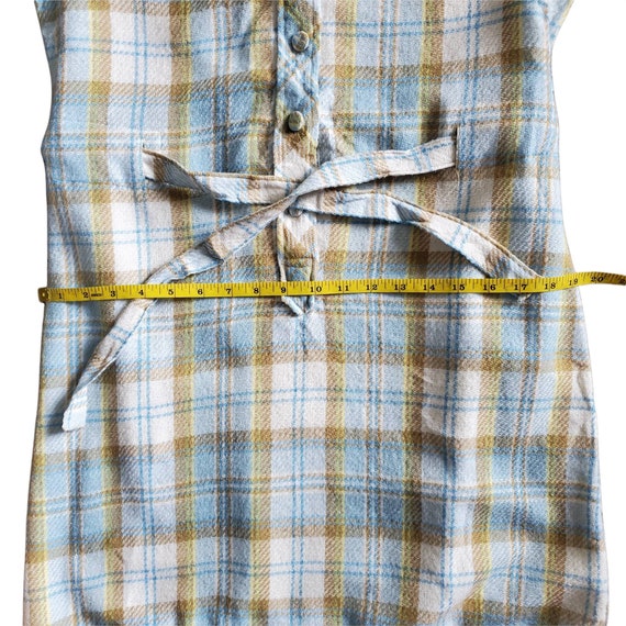 Vintage 70s Lady Bayard Pointy Collar Plaid Belted Sh… - Gem