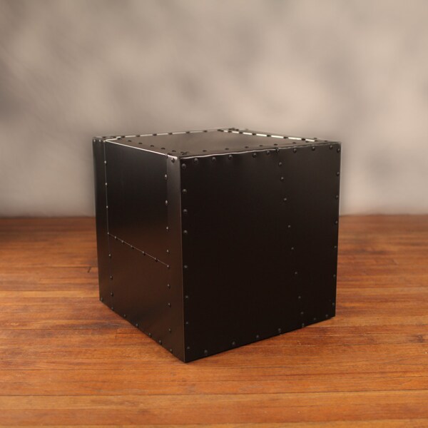 Black Cube End Table - Etsy