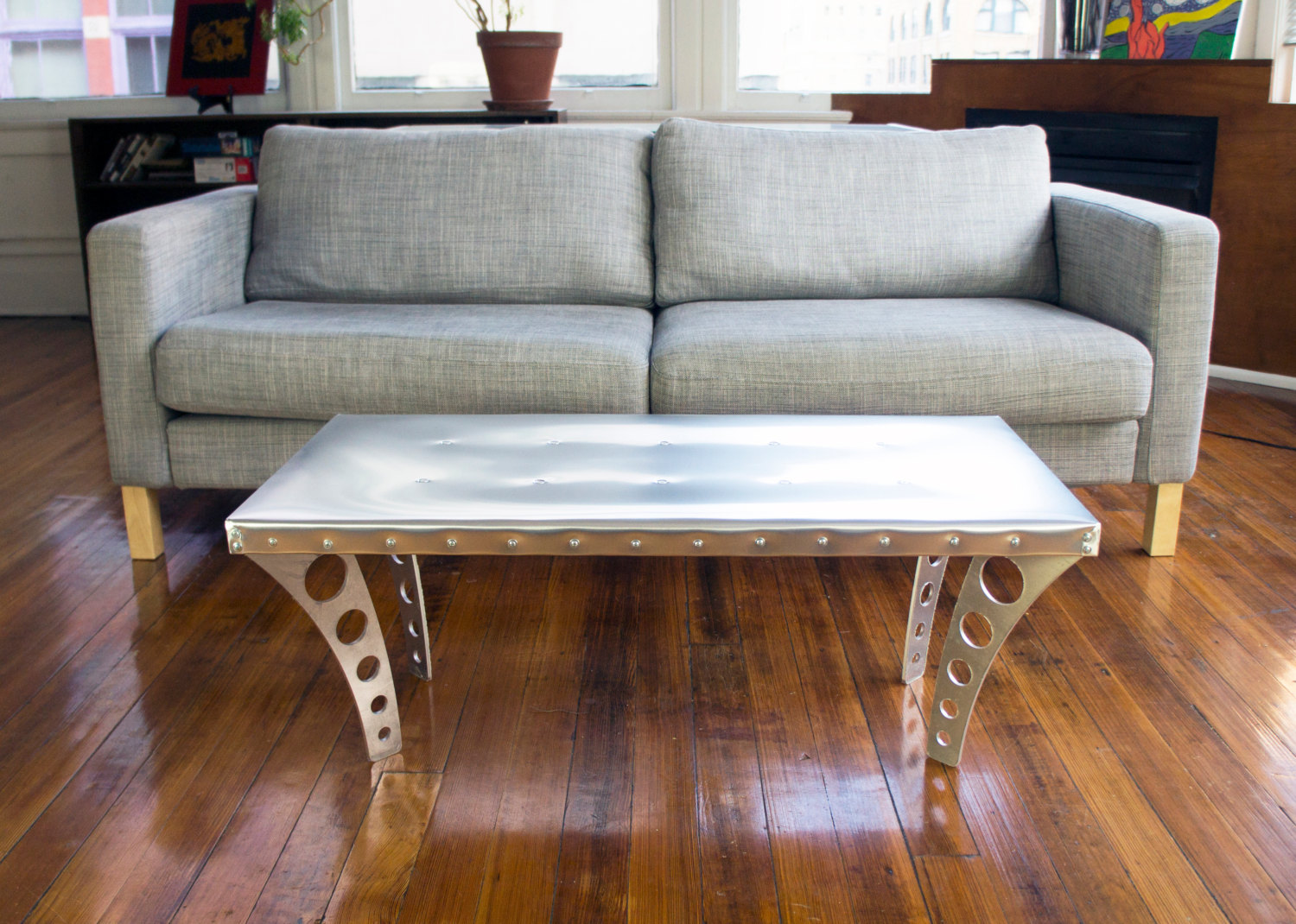 Jetset Coffee Table Aluminum Aviator Inspired Coffee Table - Etsy Sweden