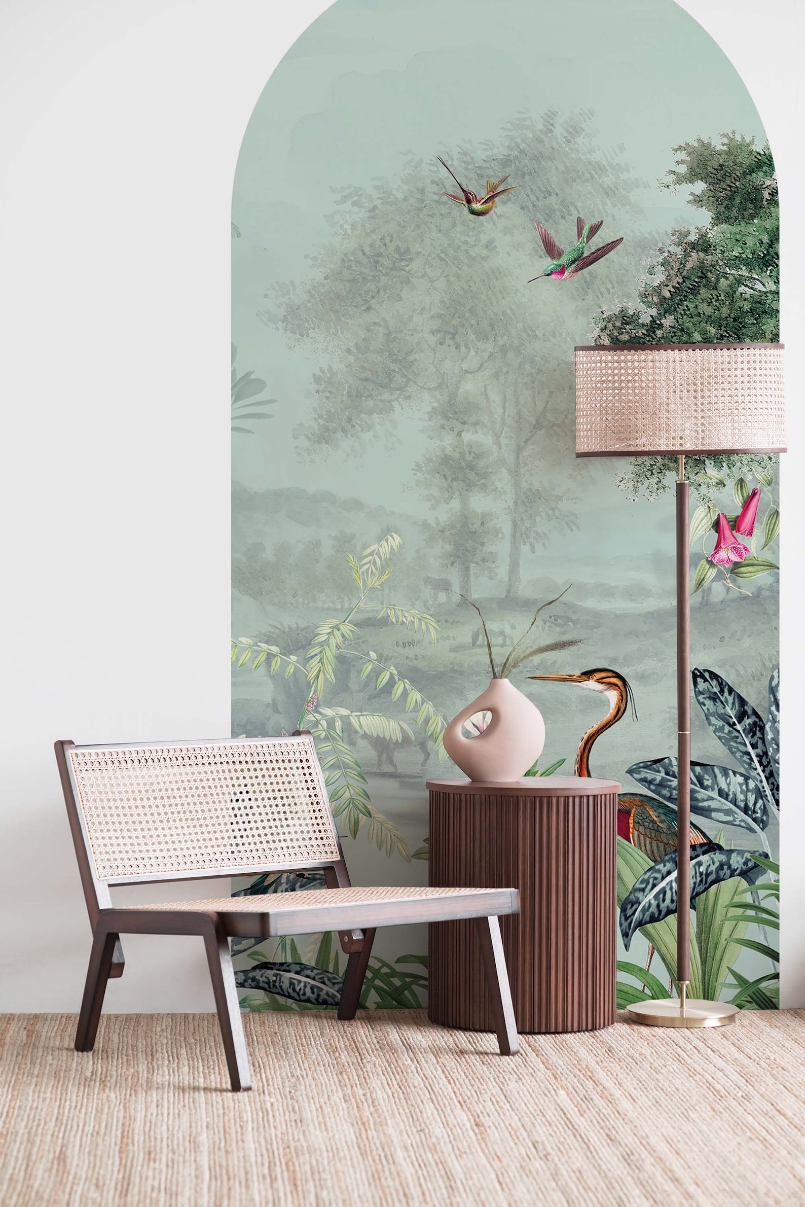 Peel and Stick Arch Wallpaper Decal Scenic Landscape Dusty - Etsy