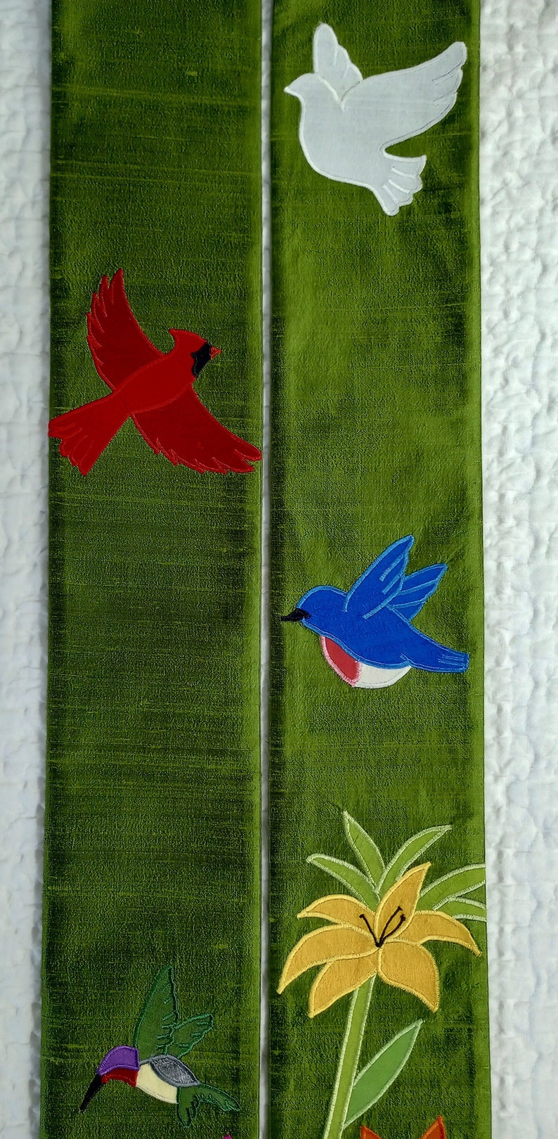 Lilies of the Field and Birds of the Air Clergy Stole custom Handmade ...