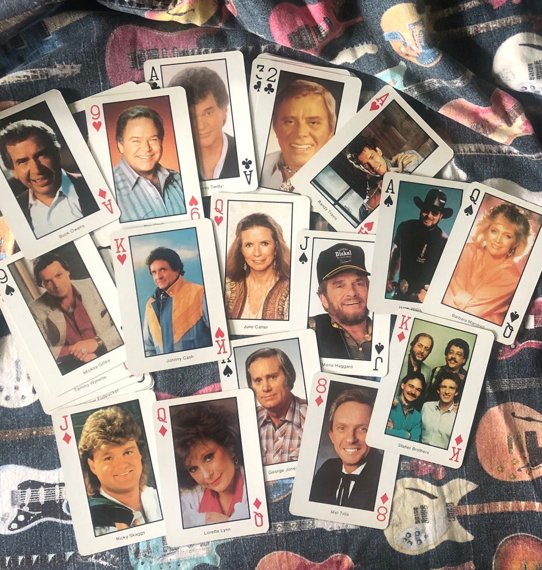 Complete Set of Country Music Playing Cards With Pictures of the Top ...