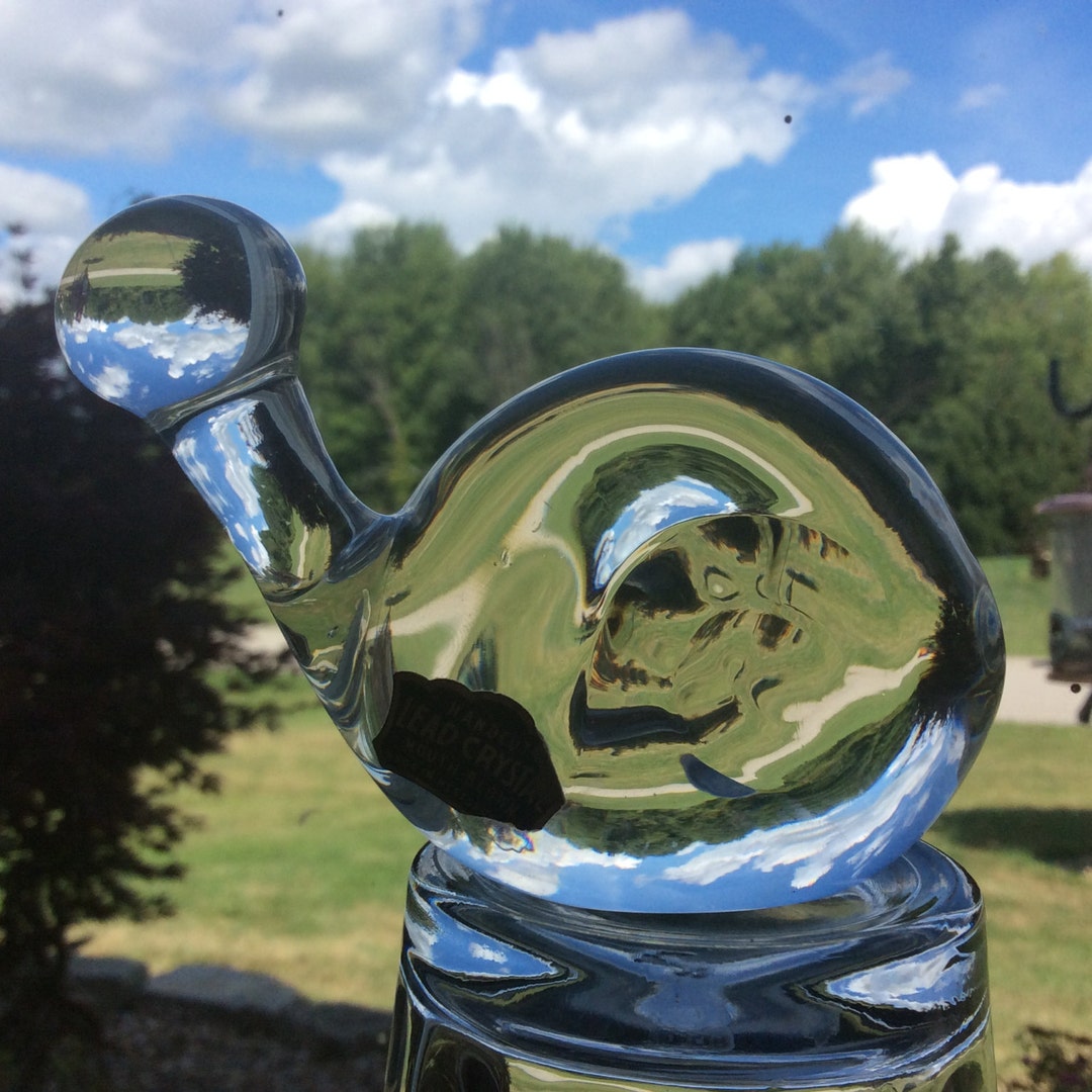 Crystal Snail Mouth Blown Sun Catcher Hand Cut Lead Heavy Smooth ...