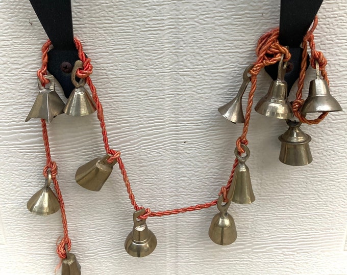 Antique Elephant Bells String of 12 Solid Brass Calming Jingle Bell ...