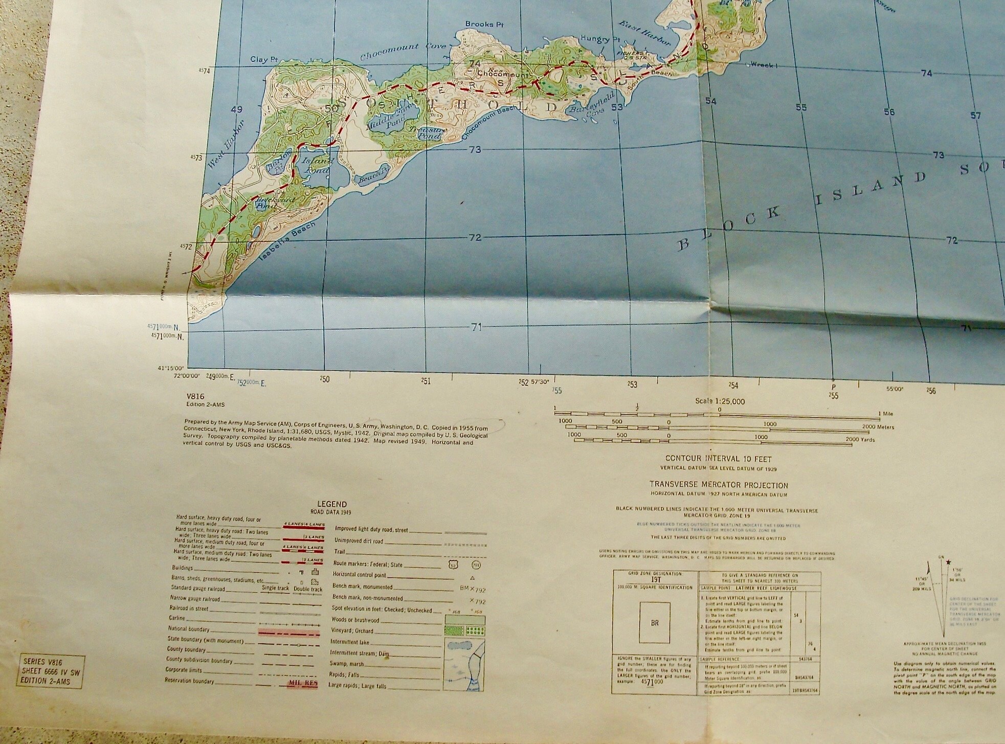 CLEARANCE Original 1940's US Army Map of New London Conn. Rare Sheet ...
