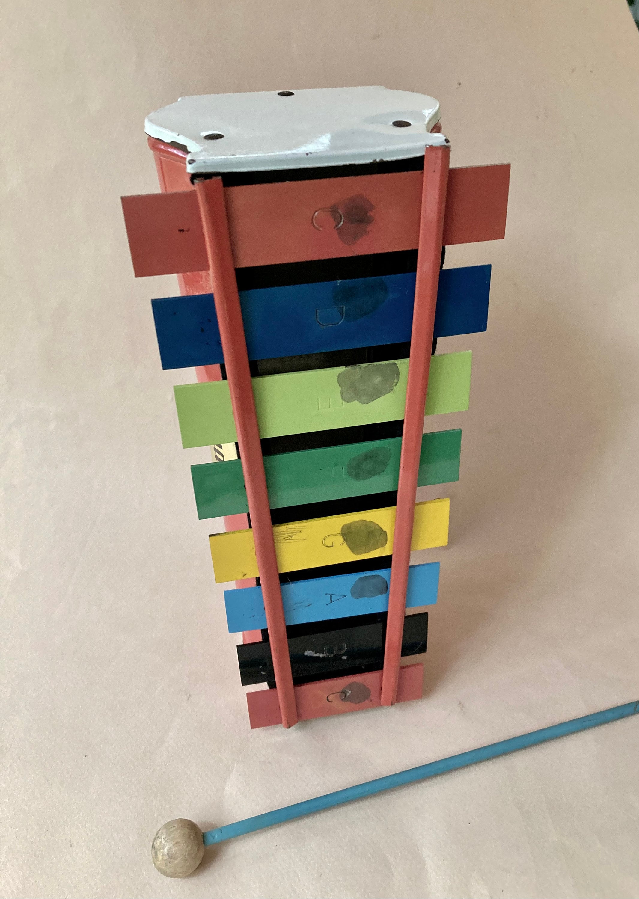 Donald Duck Xylophone 1950's Collector's Toy Original Box Classic Tudor ...