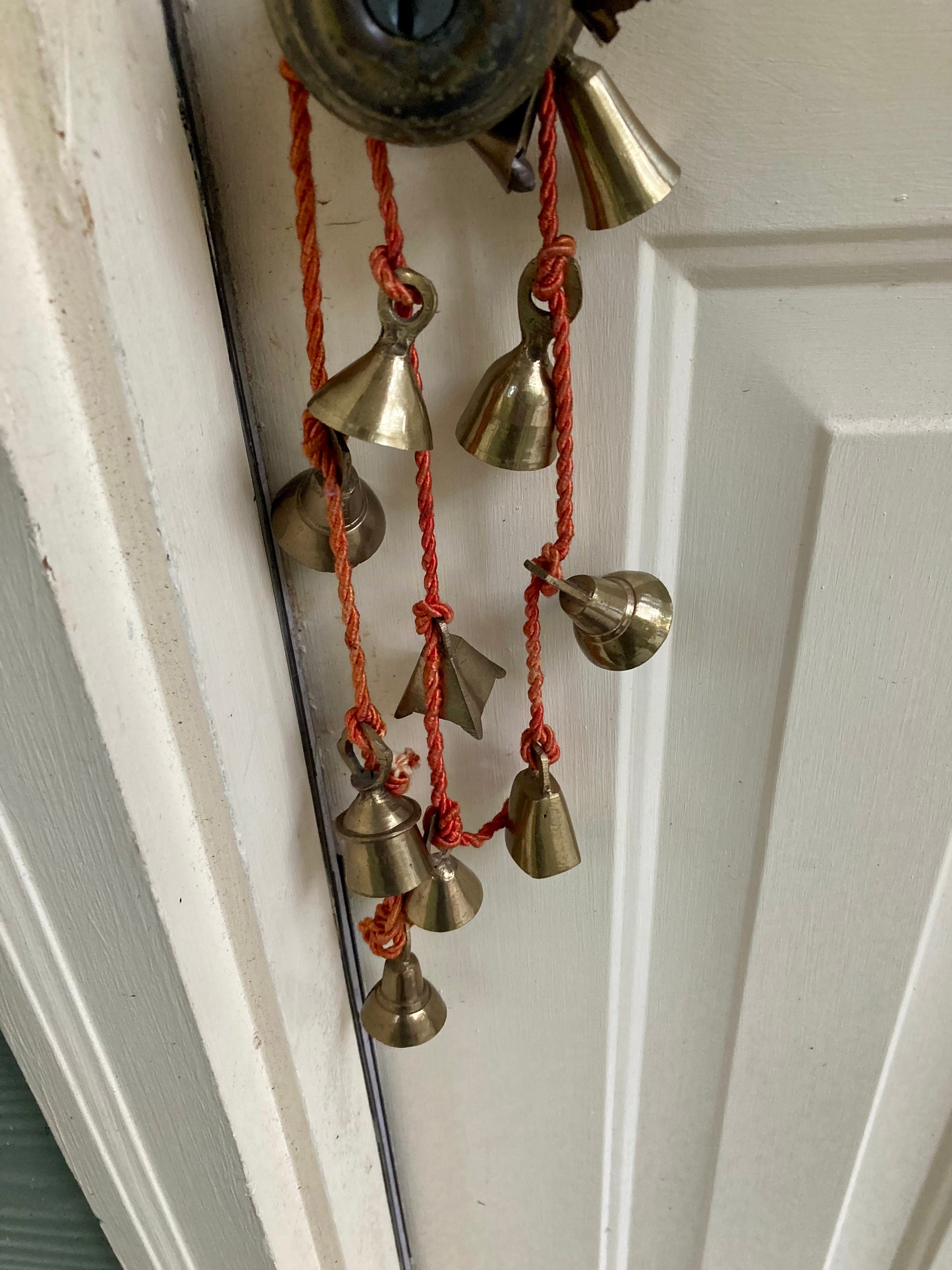 Antique Elephant Bells String of 12 Solid Brass Calming Jingle Bell ...