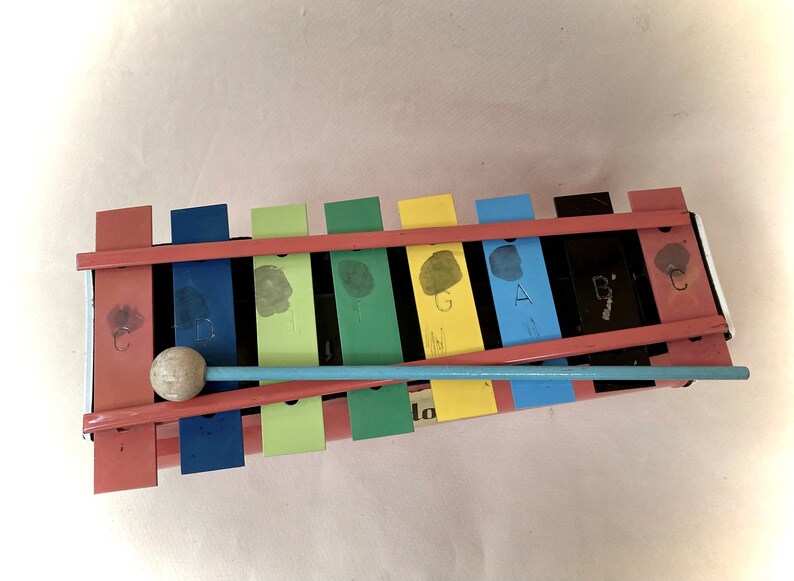 Donald Duck Xylophone 1950's Collector's Toy Original Box Classic Tudor ...