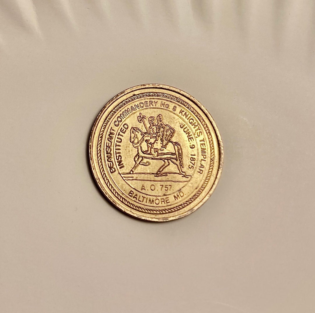 CLEARANCE Knights Templar Masonic Medallion 1976 200th Anniversary ...