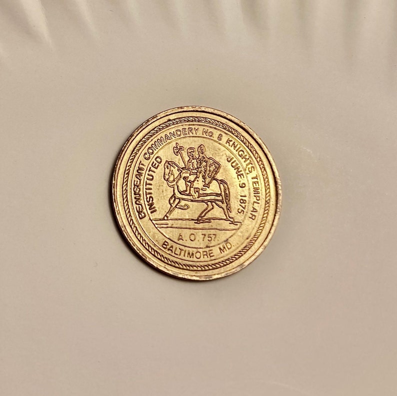 CLEARANCE Knights Templar Masonic Medallion 1976 200th Anniversary ...