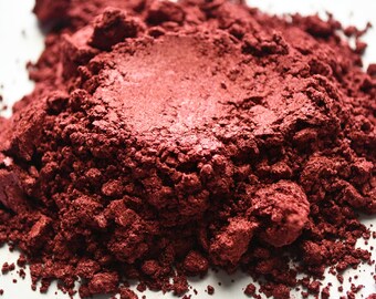 Burgundy Mica Powder - Etsy