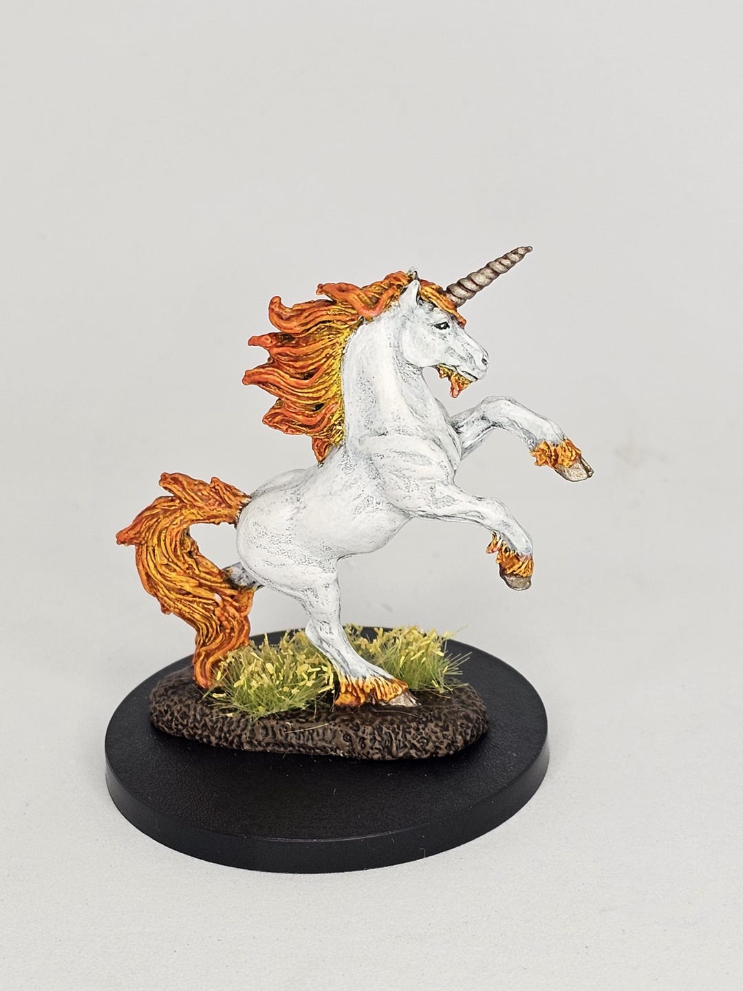 UNICORN With Fiery Orange Mane & Tail || Hand-painted Miniature for ...