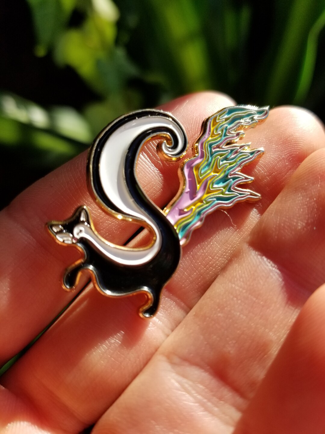 Enamel Pins Skunk Farting a Rainbow Cute Skunk Pins - Etsy