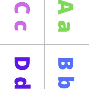 Alphabet Flash Cards Preschool Kindergarten Home School or Class Room ...