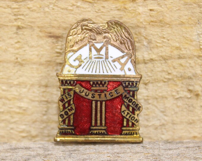 Georgia Military Academy Pin, GMA School Enamel on Metal Lapel Pin ...