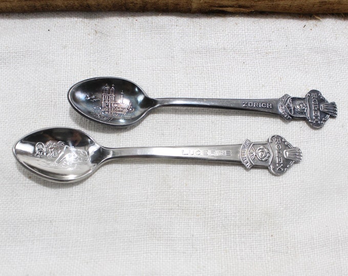 Rolex Souvenir Spoons, Zurich Cb 69 M Mark - and Lucerne Cb Mrk , Sold ...