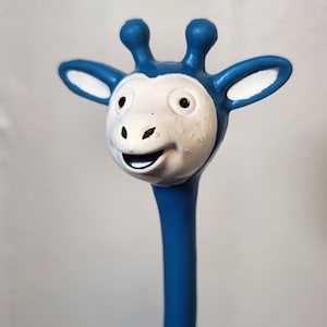 Bendy Bendable Giraffe, Blue Hoechst Toy, Pop Culture, 1970's ...