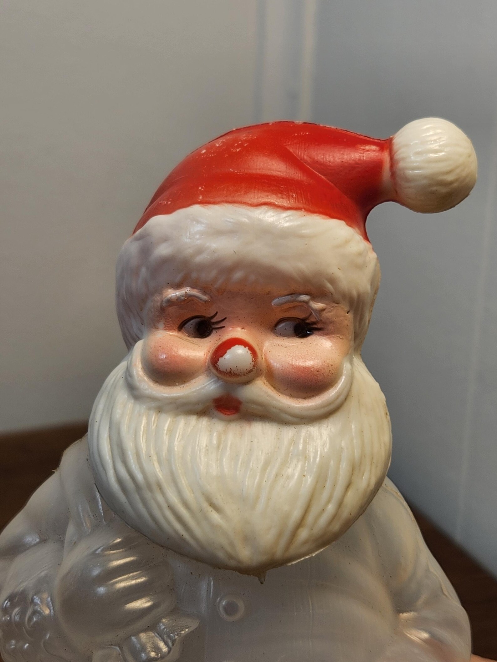 Santa Plastic Candy Container Bank, 1960's Hong Kong, Holiday ...