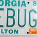 Georgia License Plate Custom Vanity Plate 1983 WEEBUG - Etsy