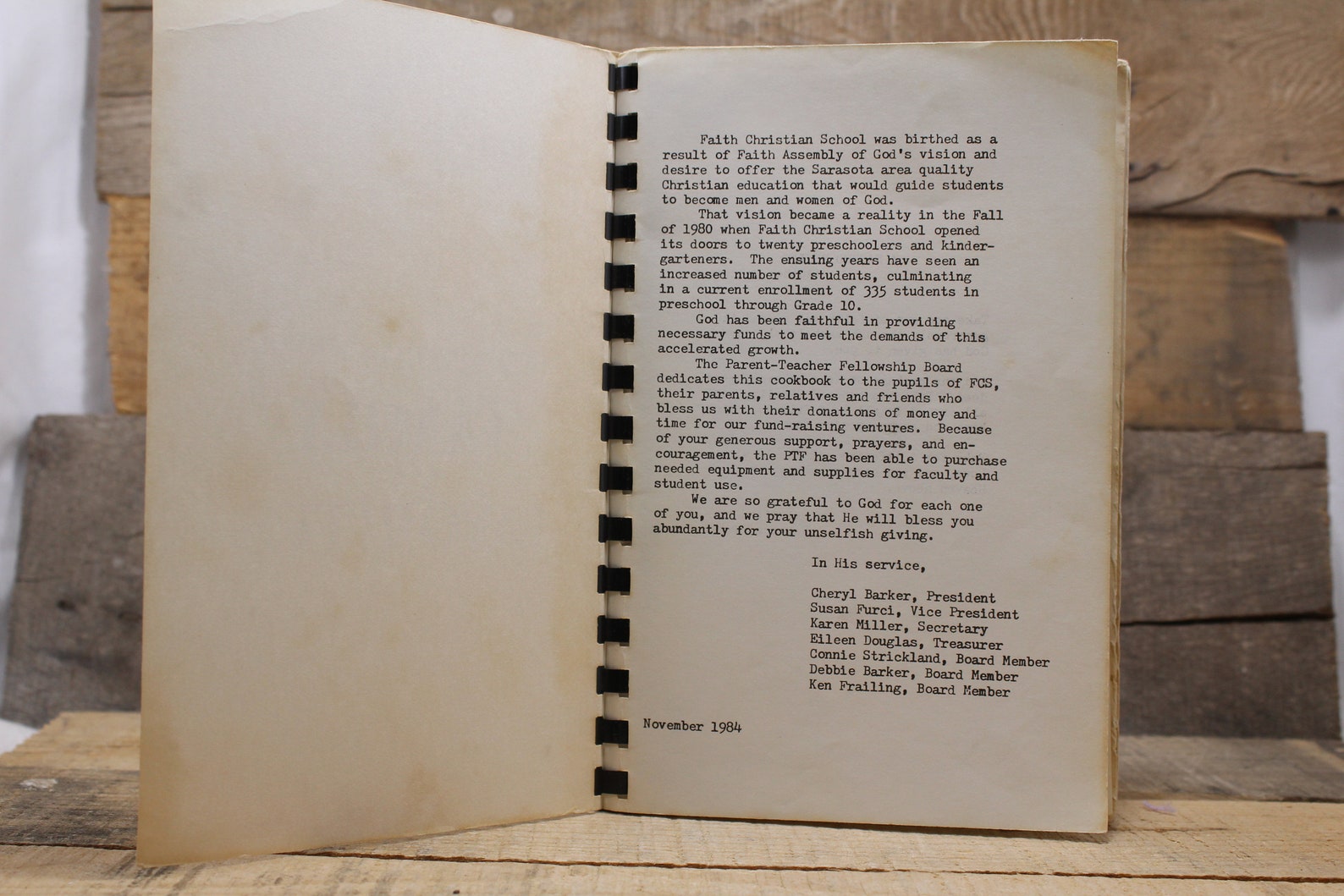 Cookbook Faith Christian School's Family Favorites 1984 - Etsy