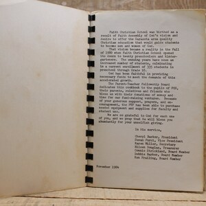 Cookbook - Faith Christian School's Family Favorites, 1984 Edition ...