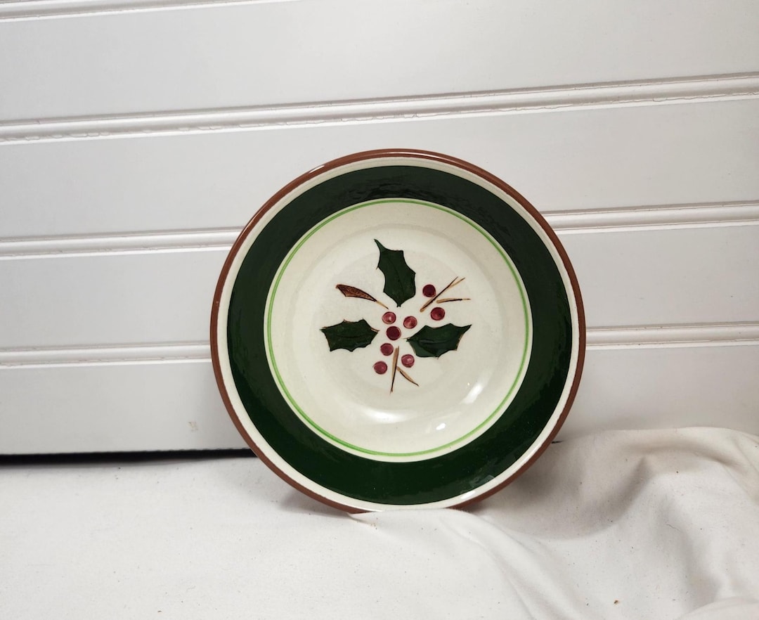 Stangl Holly Fruit Bowl, Holiday China, Hand Painted, Second, New ...