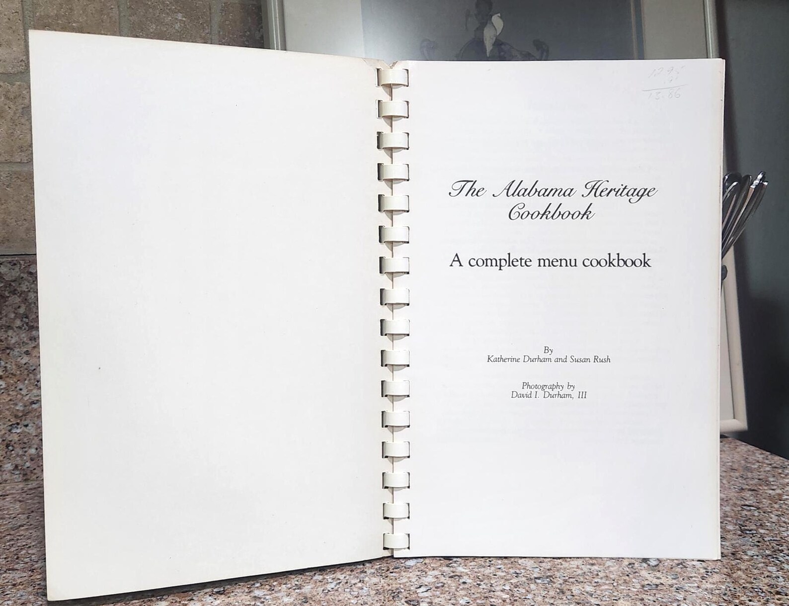 Cookbook - the Alabama Heritage Cookbook, Vintage 1984 Spiral Softcover ...