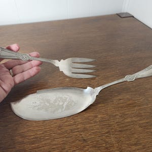 Holmes Booth & Haydens A1 1884 Roman Pattern Fish Server and Cold Meat ...