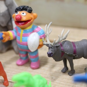 Junk Drawer Lot of 12 Items, Toys, Sesame Street, Crayola, Jointed Cat ...