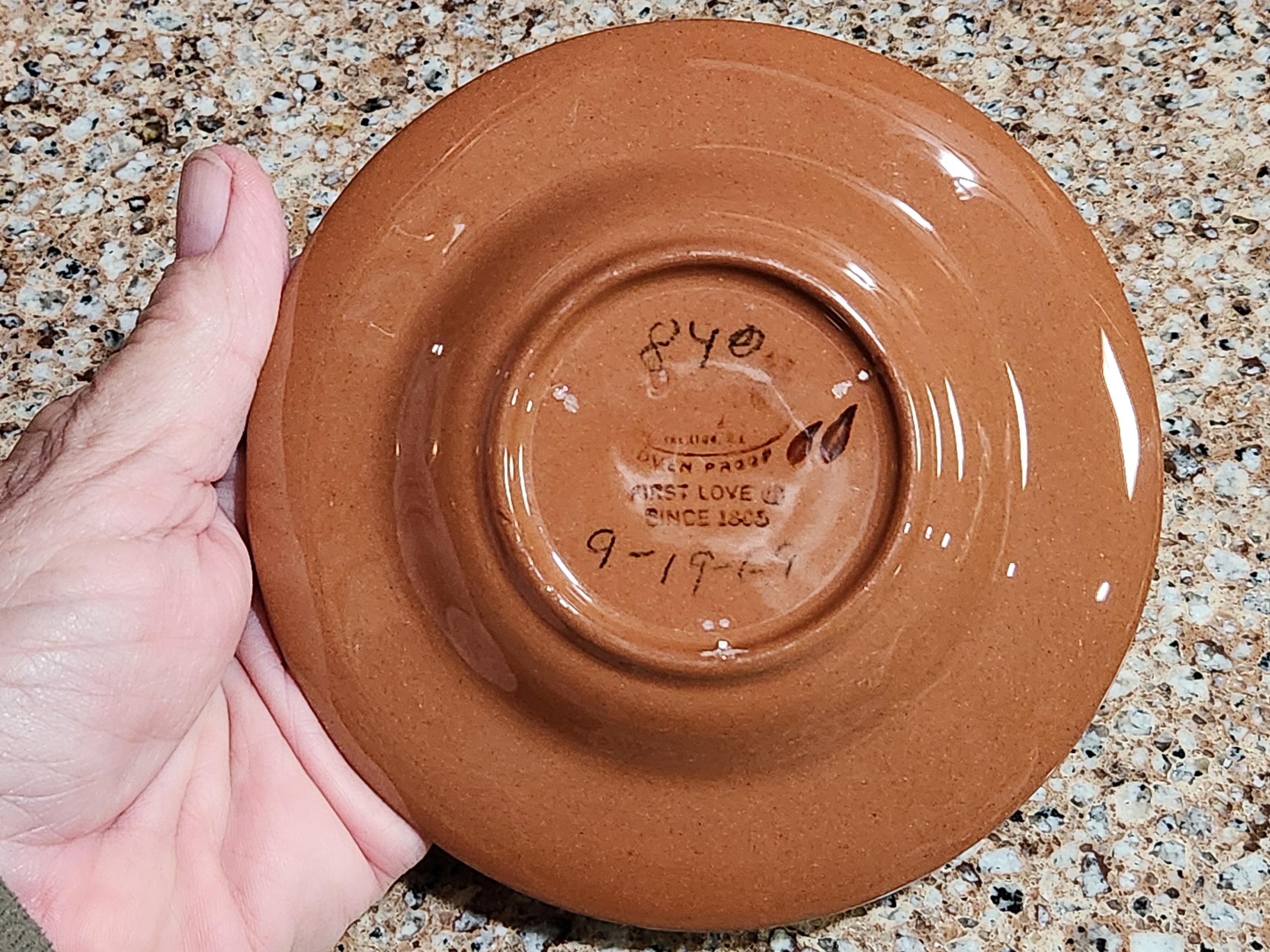 Stangl Pottery, First Love, Ribbed Coaster, Quality Control Piece With ...