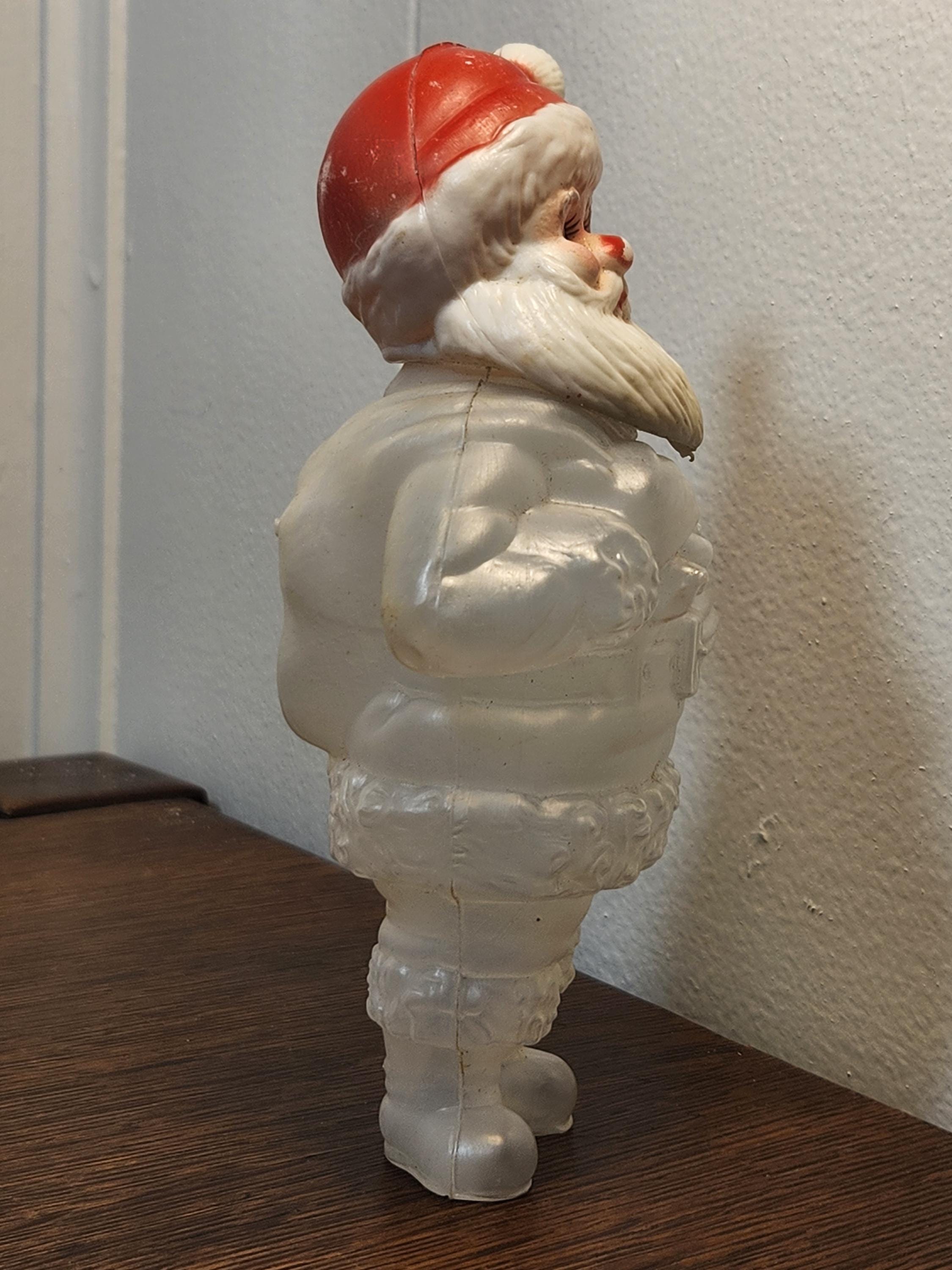 Santa Plastic Candy Container Bank, 1960's Hong Kong, Holiday ...