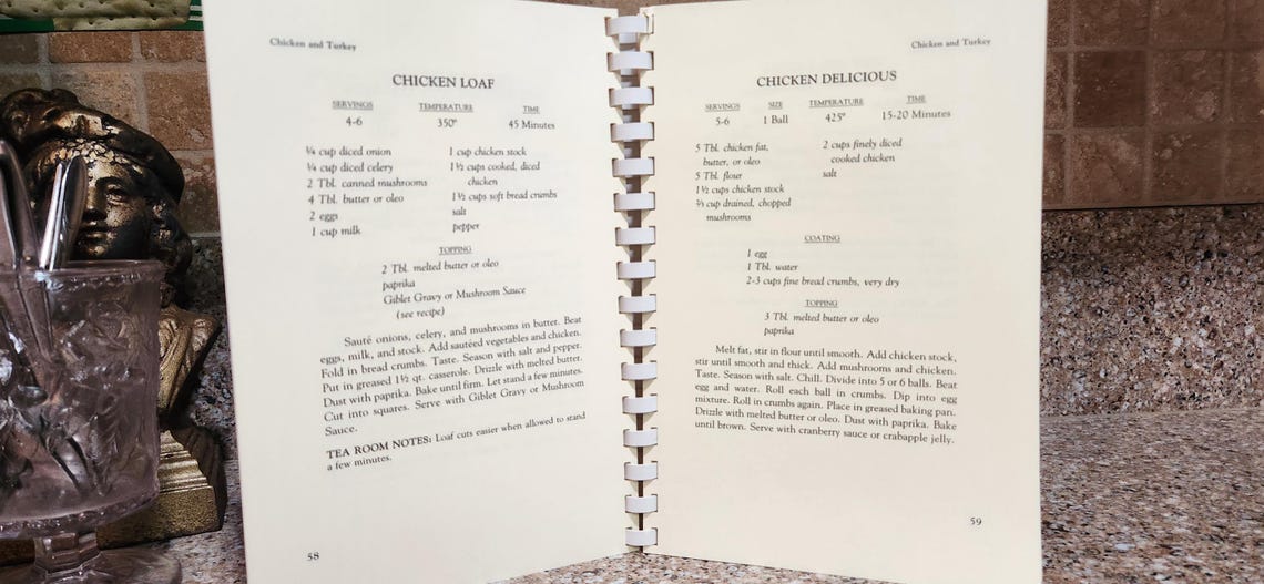 Cookbook - the Frances Virginia Tea Room Cookbook, Atlanta, Georgia ...