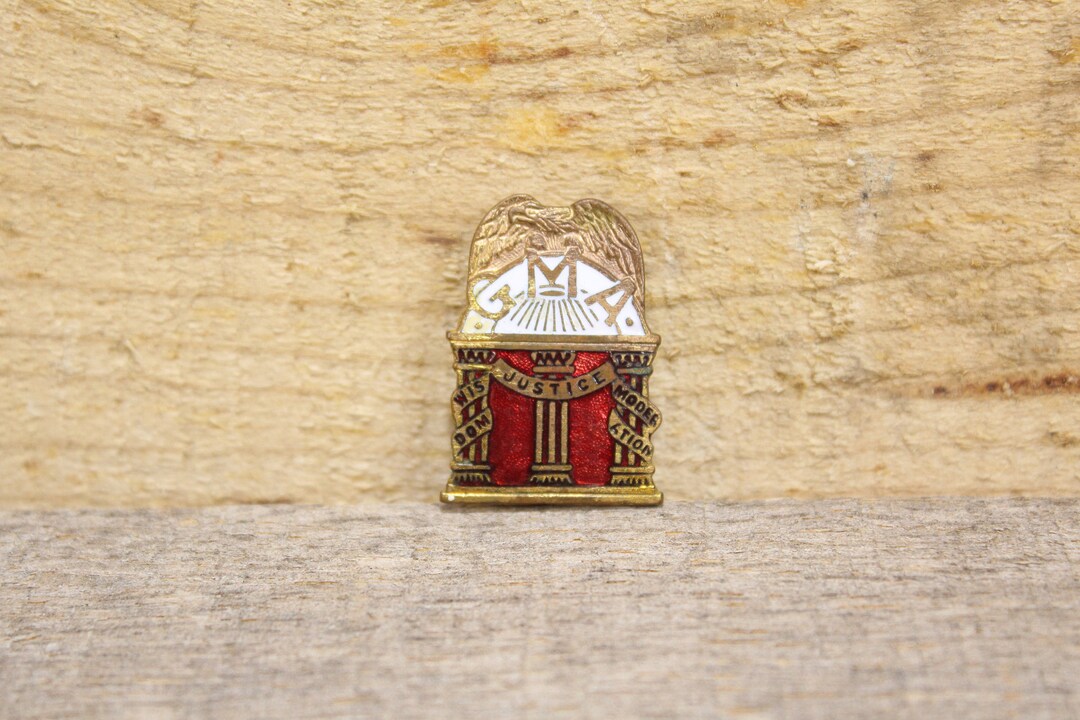 Georgia Military Academy Pin, GMA School Enamel on Metal Lapel Pin ...